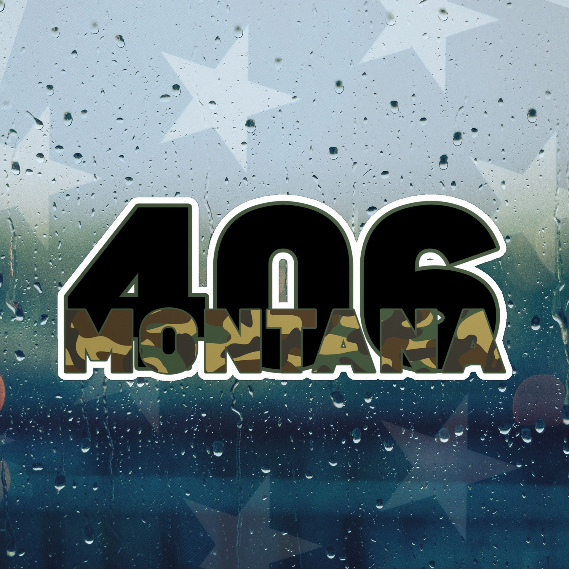 Montana 406 Window Decal 406 Decal 406 Sticker - Etsy