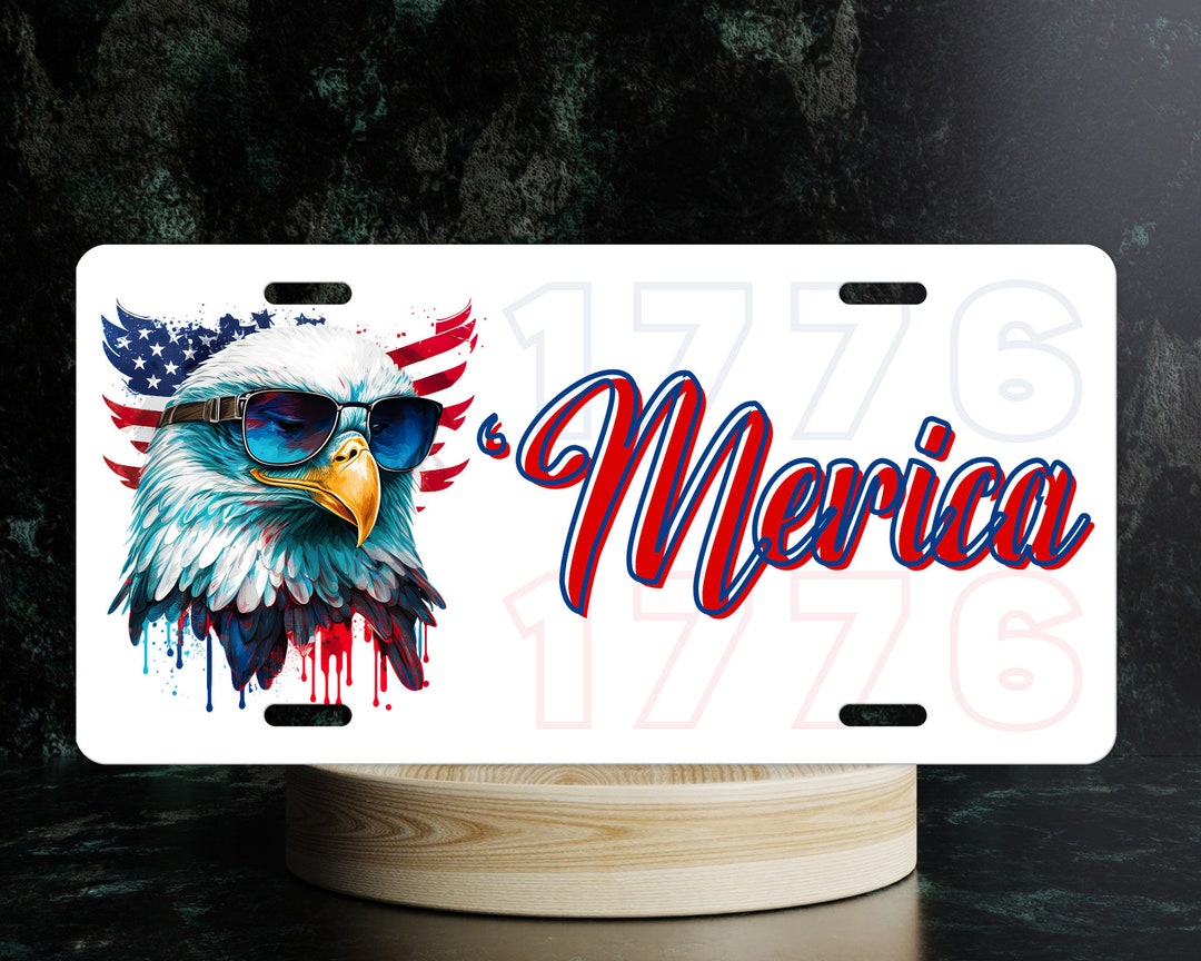 Merica License Plate America Patriot License Plates Car License Plate ...