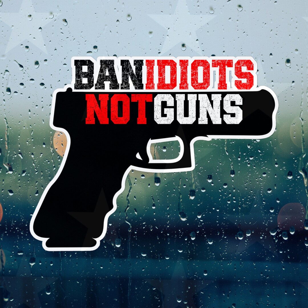 Ban Idiots Not Guns Decal 2A Decal Second Amendment Sticker 2A Gift Pro ...