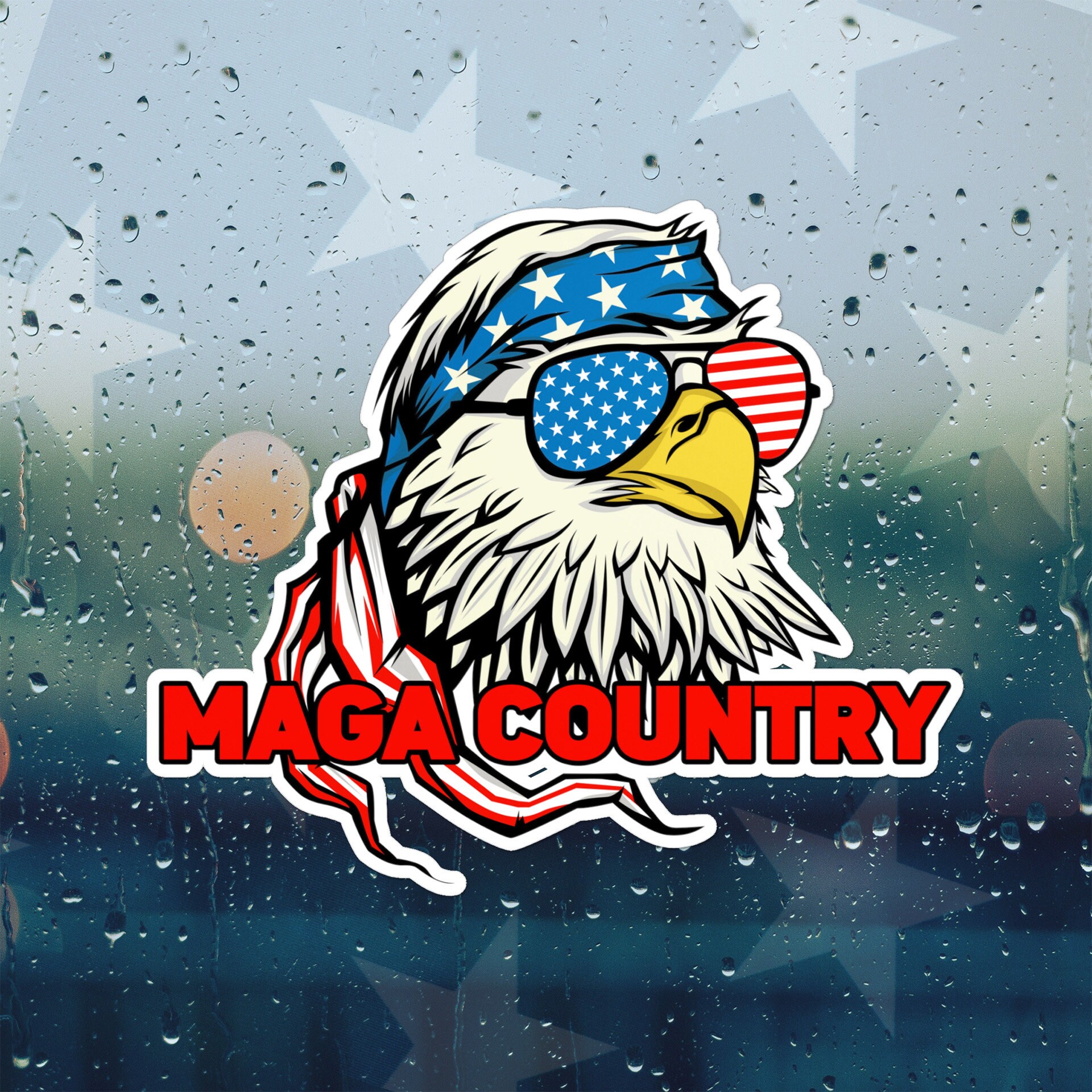 MAGA Country MAGA Decal Trump 2024 Decal Take America Back F Joe Biden ...