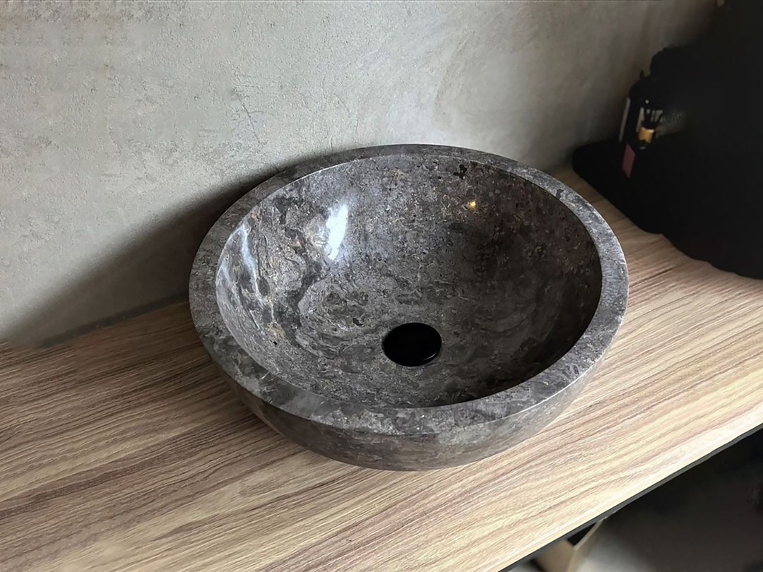 Circle Marble Sink, Stunning Marble Washbasin, Round Marble Sink ...