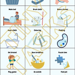 Daily Routine Cards - Etsy