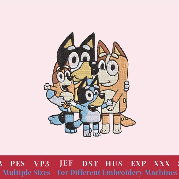 Bluey Pes Embroidery File - Etsy