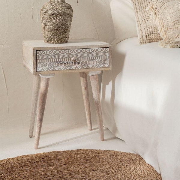 Whitewashed Table - Etsy
