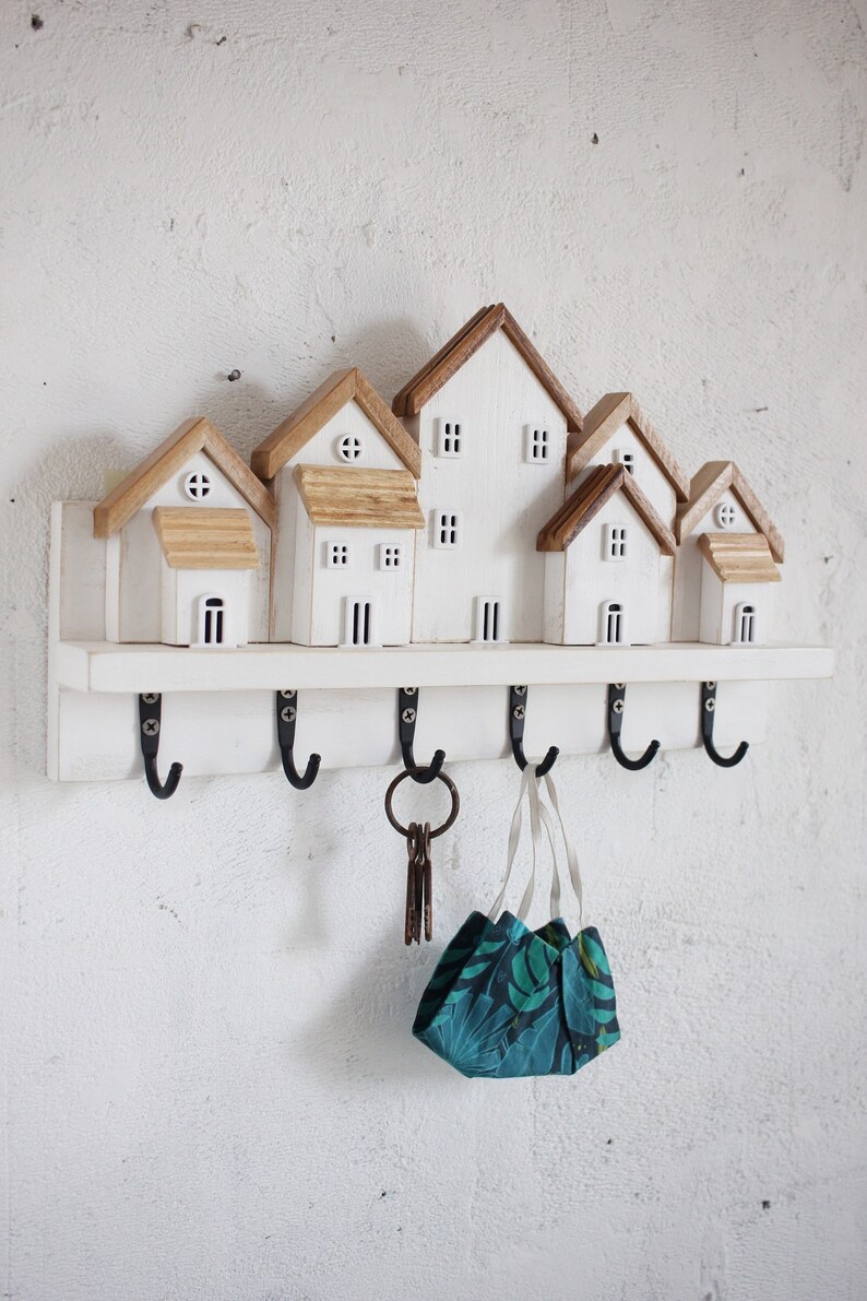 Shabby Chic Row House Key Hanger : Vintage-inspired Organization With a ...