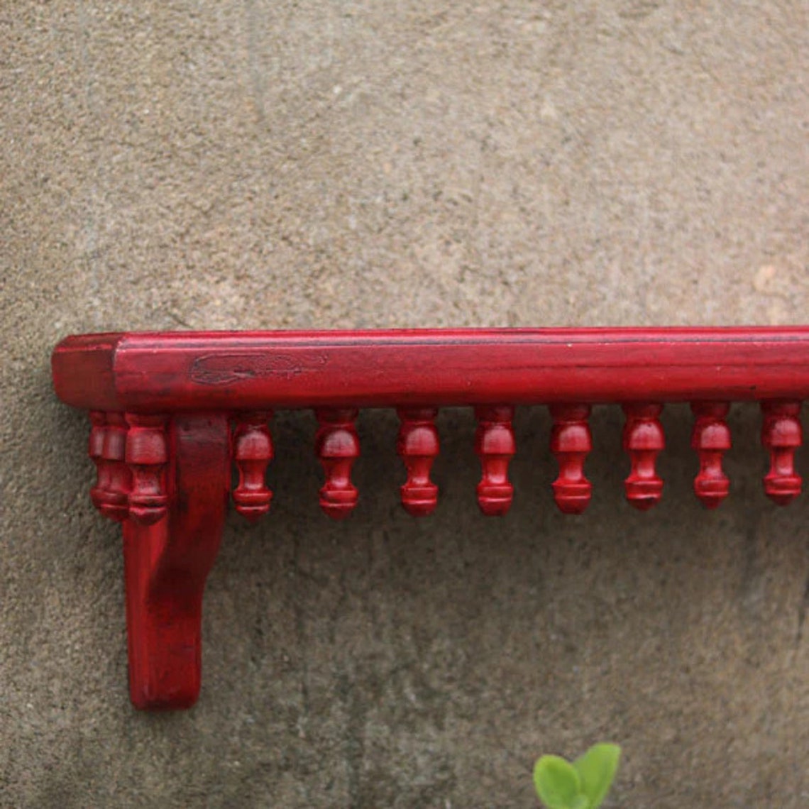 Indian Kachh Wooden Wall Shelf in Solid Hard Wood Vintage Style Rustic ...