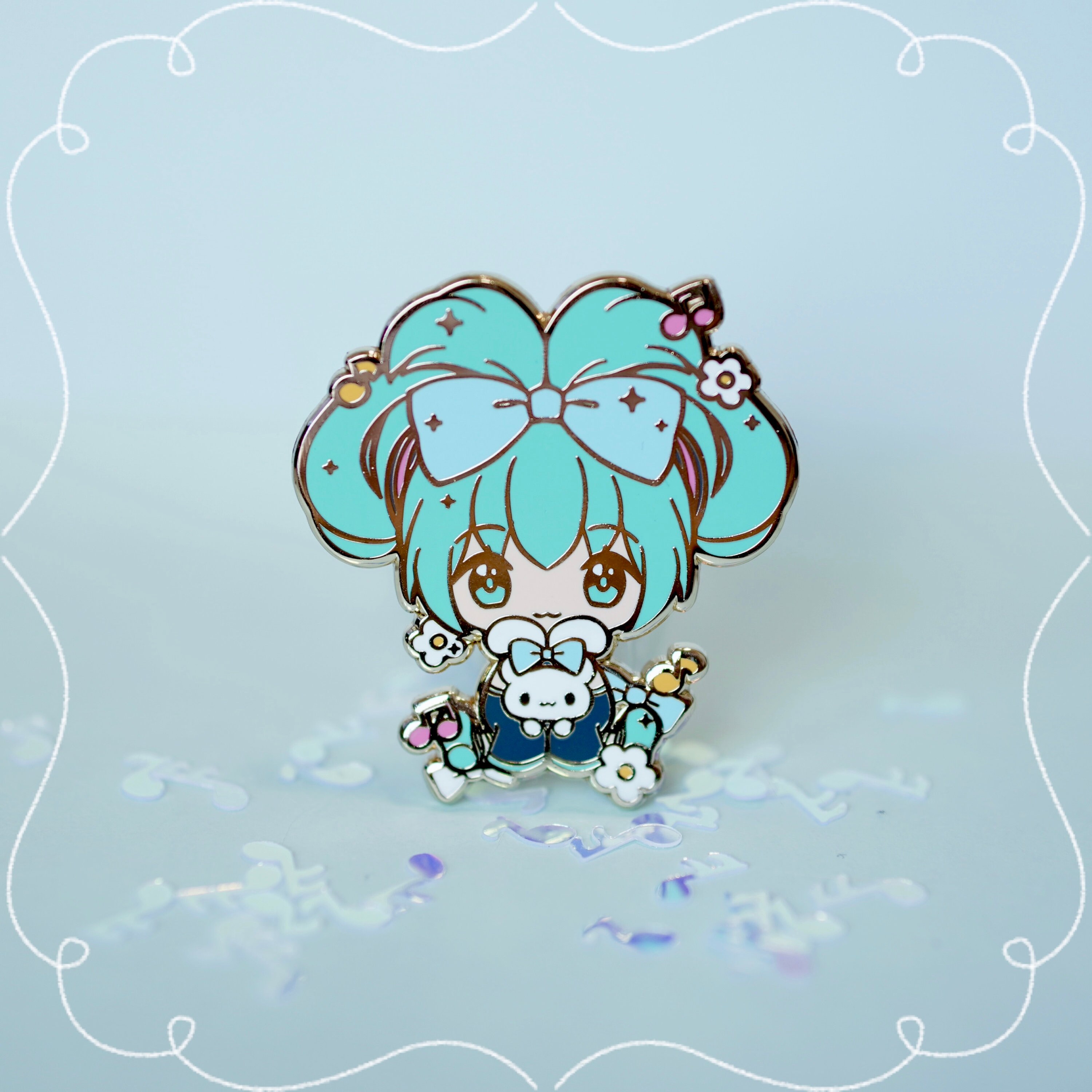 Cinnamon Roll Miku Enamel Pin / Vocaloid Hatsune Miku / Cute - Etsy