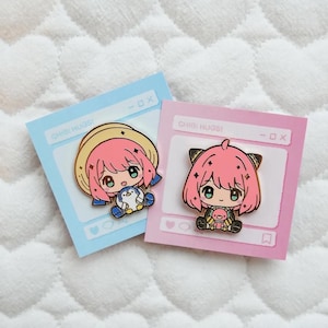 Secret Family Anime Chibi Hug Hard Enamel Pins - Etsy Australia