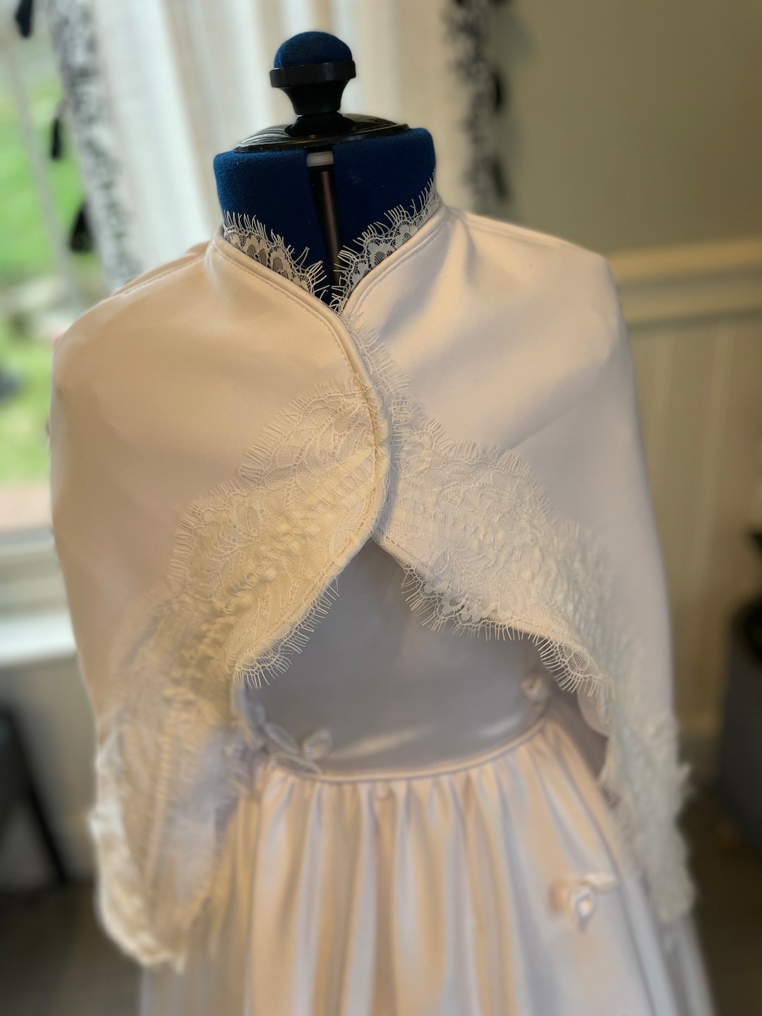 White Cape Cloak, First Holy Communion Shall - Etsy