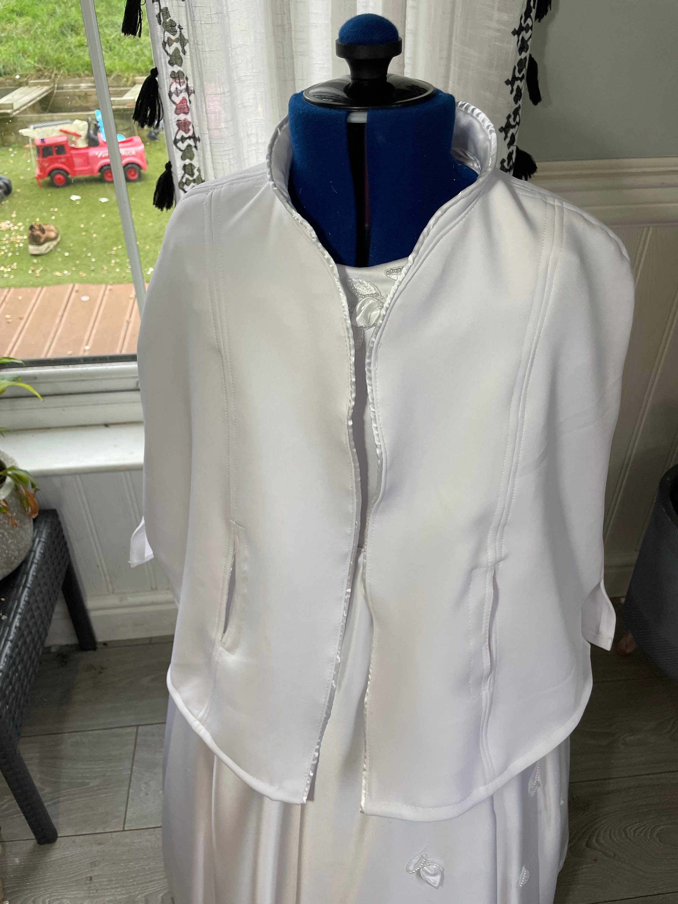 White Cape Cloak, First Holy Communion Shall - Etsy