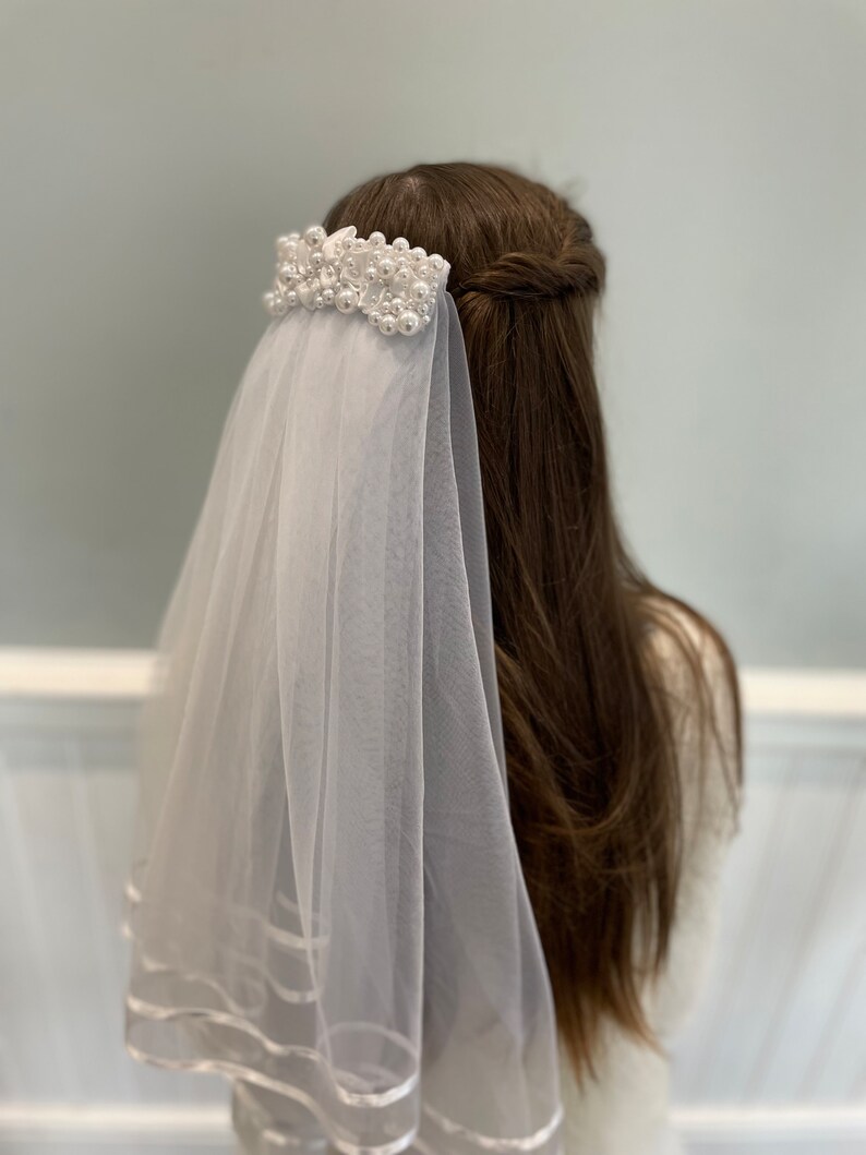 First Holy Communion Veil - Etsy