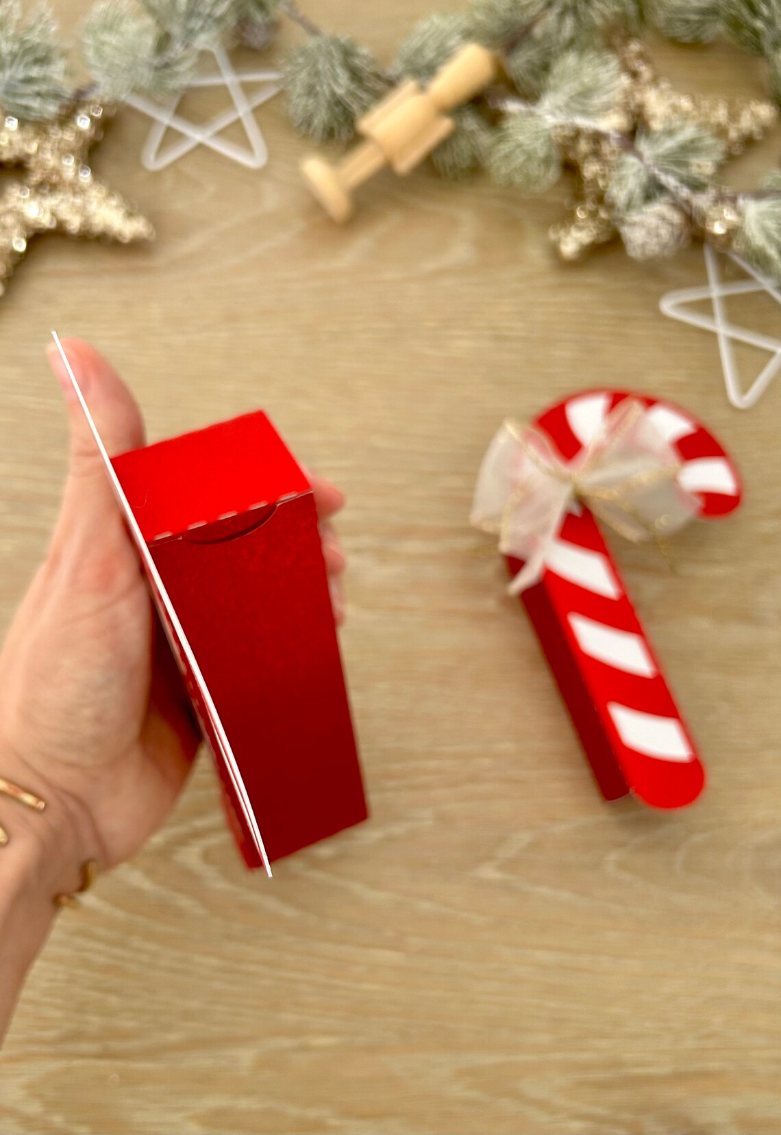 Plotter File Candy Cane, Gift Box Christmas, SVG, DXF, PNG, Digital ...