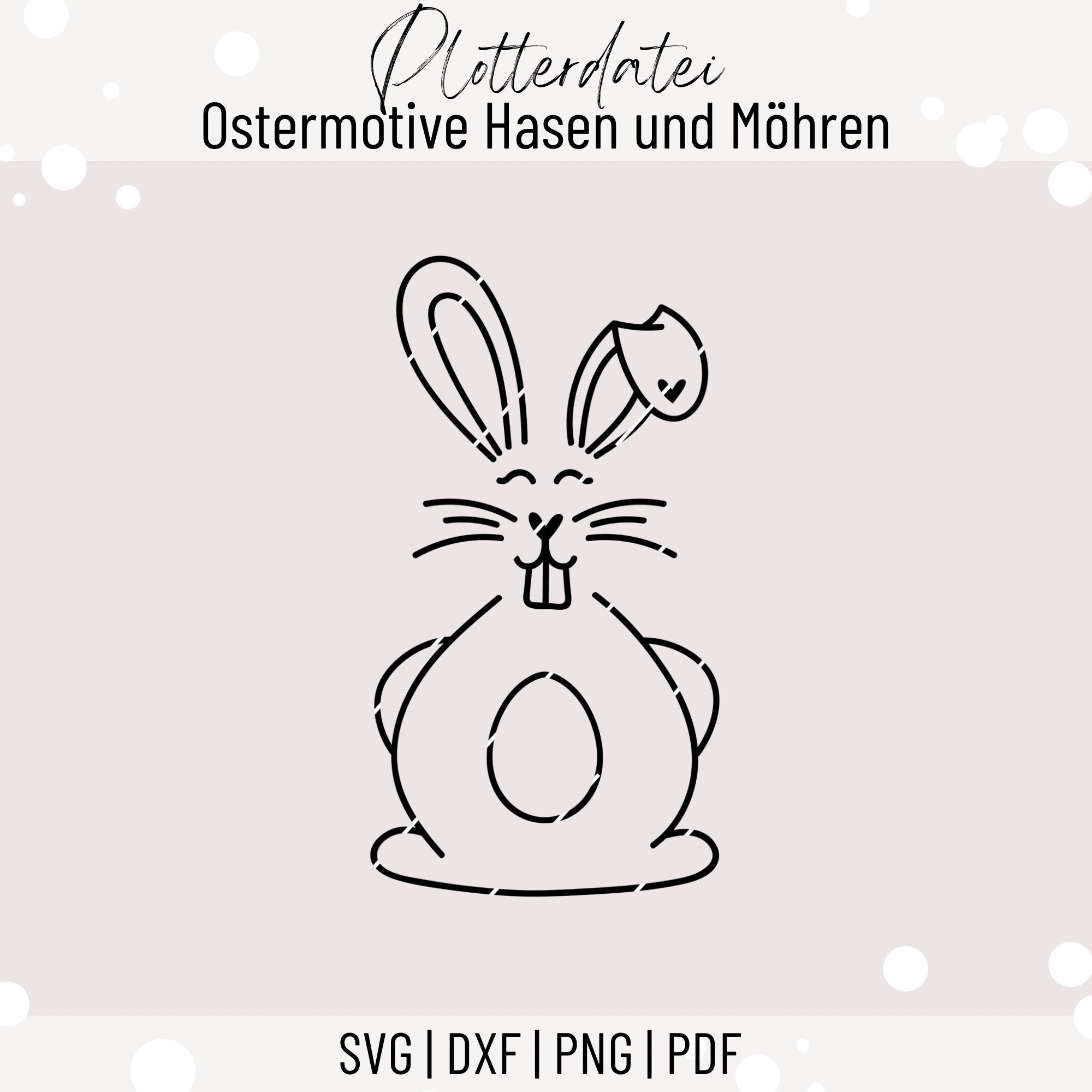 Plotterdatei Ostern SVG, PNG, DXF, Pdf, Osterhase, Hase, Ostermotive, Digital Download - Etsy.de