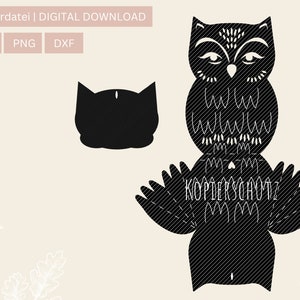 Plotterdatei SVG, PNG, DXF Eule Anhänger, Herbst, Schneidedatei - Etsy.de