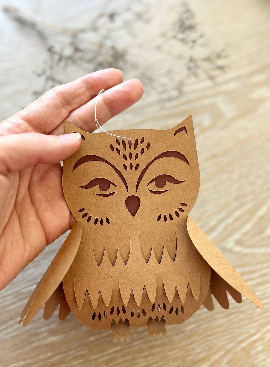 Plotterdatei SVG PNG DXF Eule Anhänger Herbst - Etsy.de