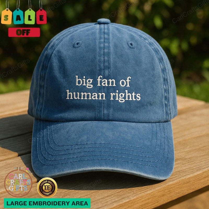 Big Fan Human Rights Hat - Etsy UK