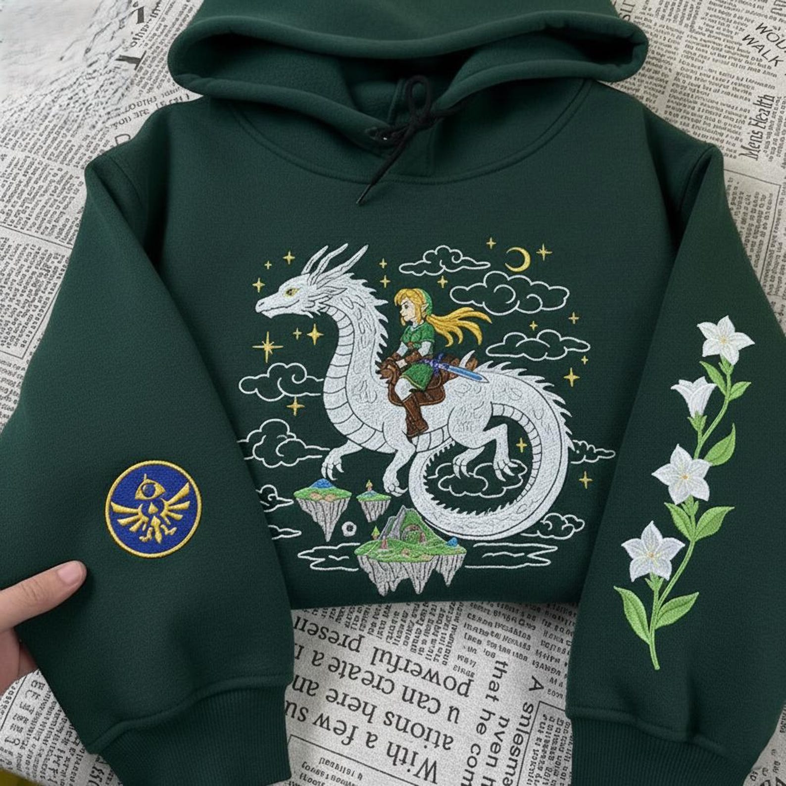 Legend of Zelda Embroidered Sweatshirt: Breath of the Wild - Etsy