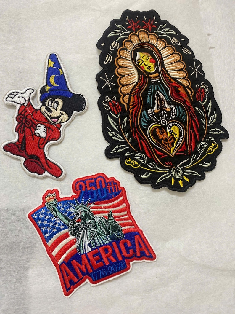 Custom Embroidered Eagle Shield Patch 250 Years Anniversary Patriotic ...