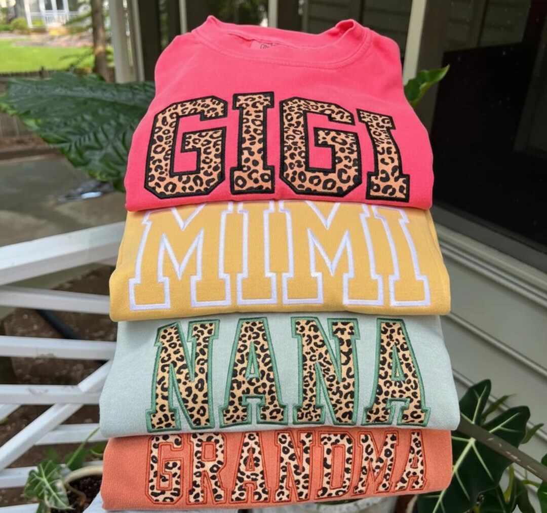 Custom Nana Sweatshirt With Grandchildren Names Floral Letter Design ...