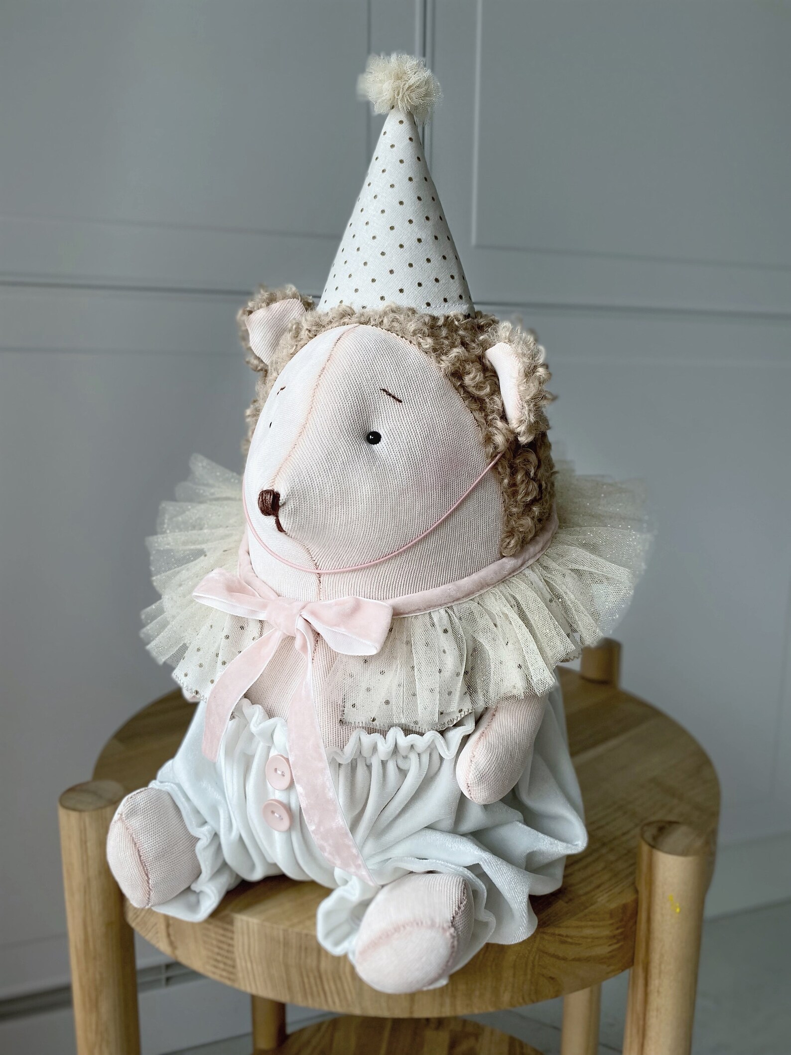 Handmade Fabric Doll HEDGEHOG Cloth Figure Stuffed Toy 16.5 Inches - Etsy