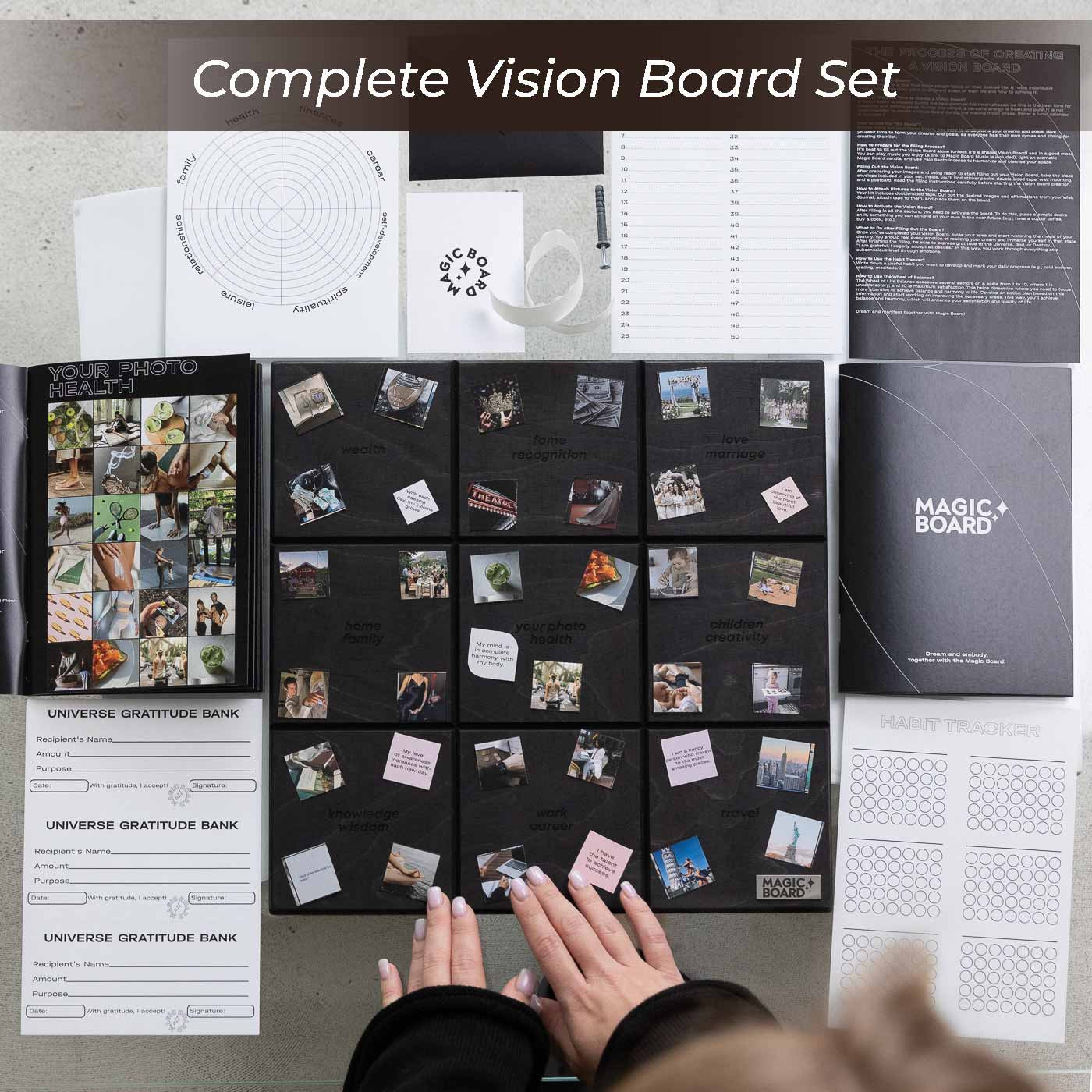 Future Planner Full Set Vision Board Manifest Wish Map MAGIC BOARD Feng ...