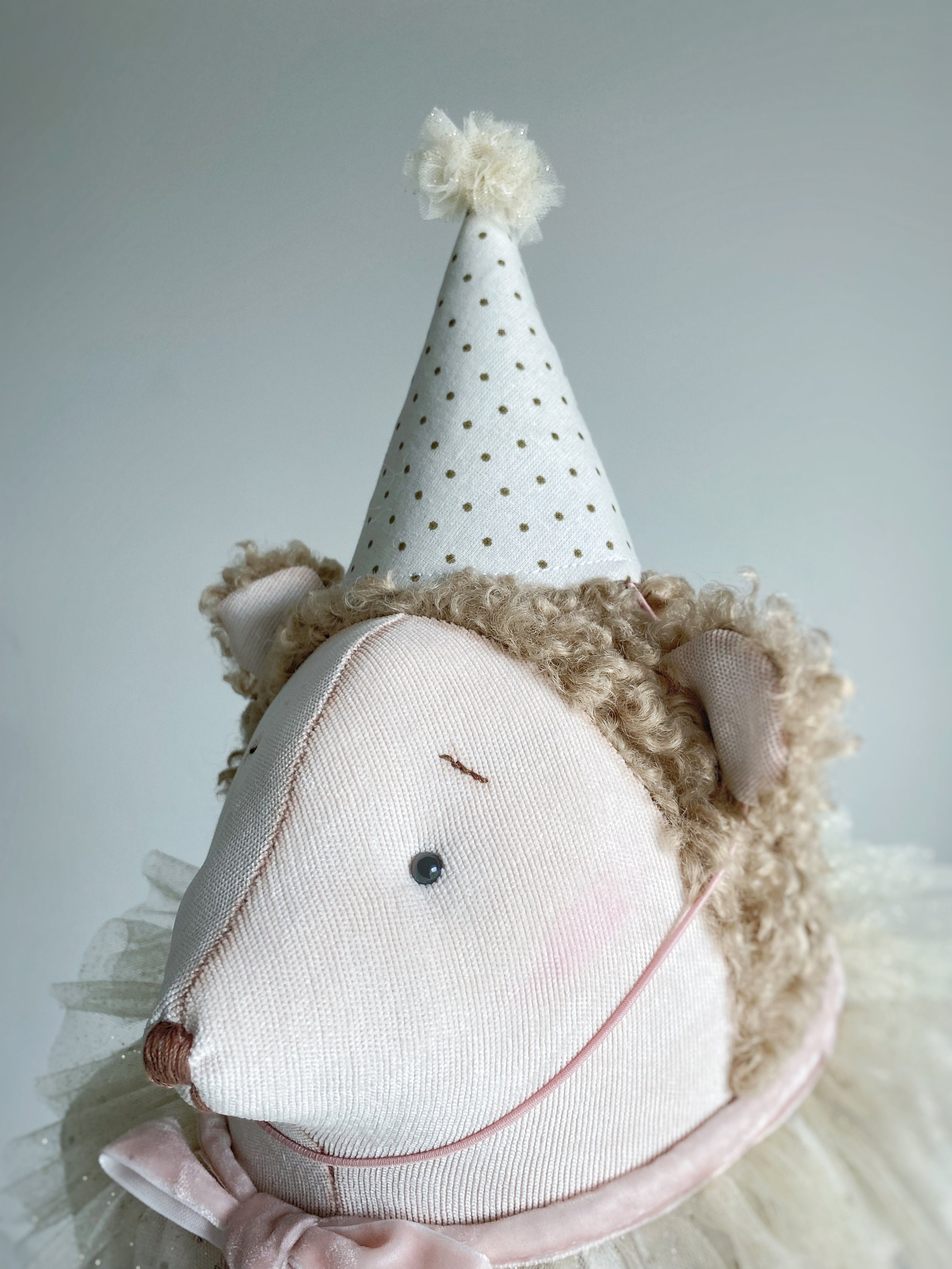 Handmade Fabric Doll HEDGEHOG Cloth Figure Stuffed Toy 16.5 Inches - Etsy