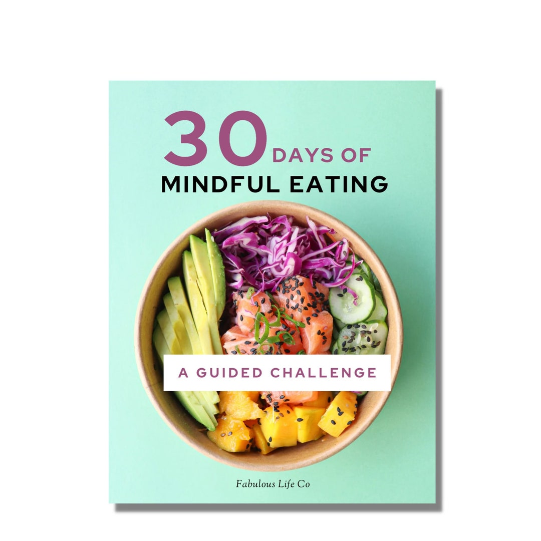 Mindful Eating Guided Challenge Workbook, INSTANT DOWNLOAD, Ditch the ...