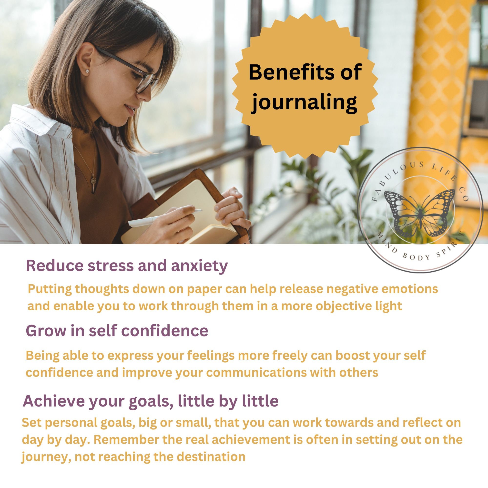 Journal Prompts for Stress, Anxiety and Mental Health INSTANT DOWNLOAD ...