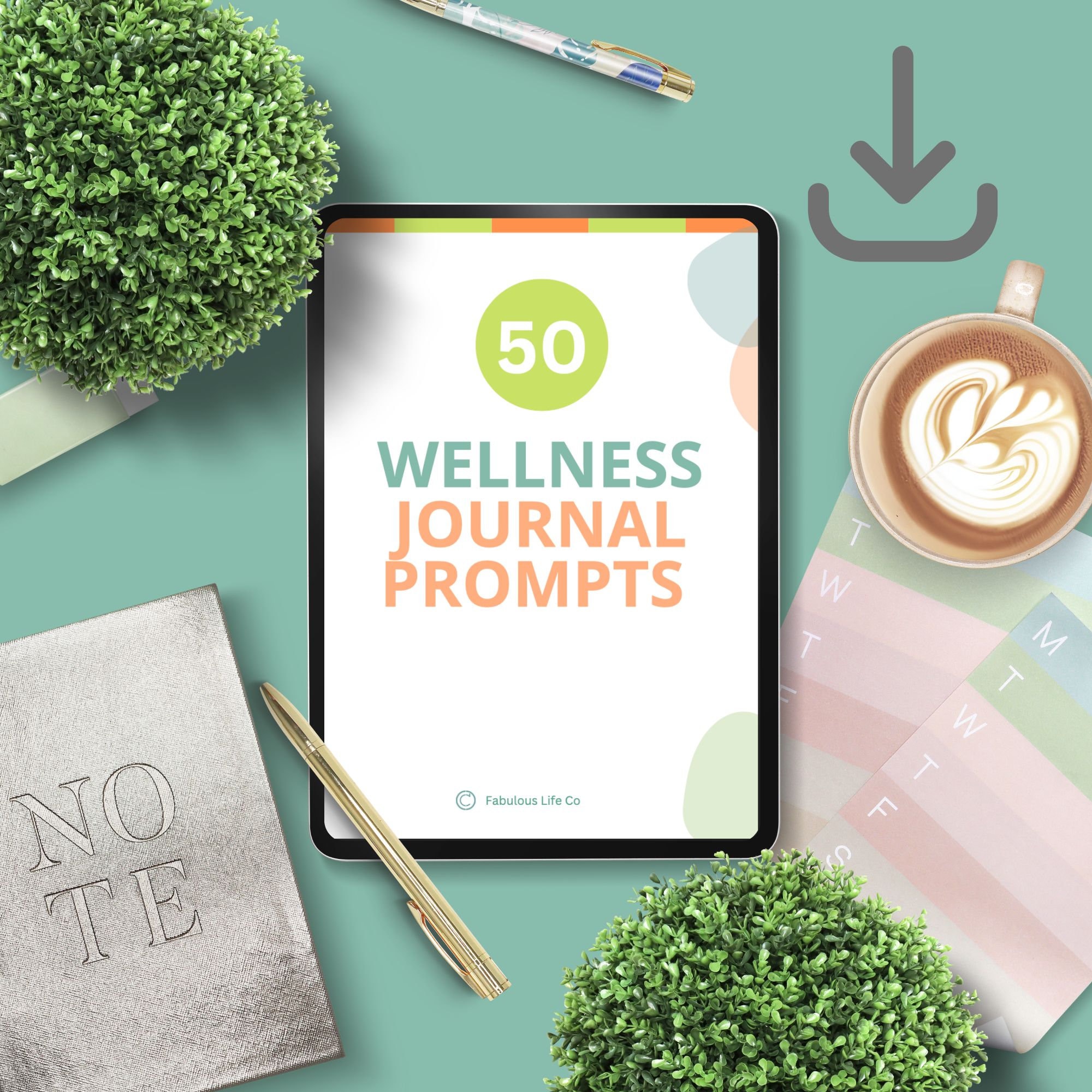 Wellness Journal Prompts, INSTANT DOWNLOAD PDF, 50 Guided Prompts ...