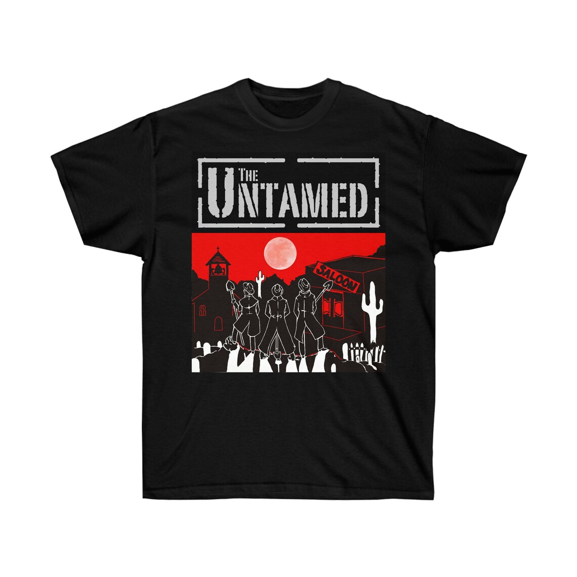 The Untamed Band T-shirt | Music | Rock & Roll | Unisex - Men's Women's ...