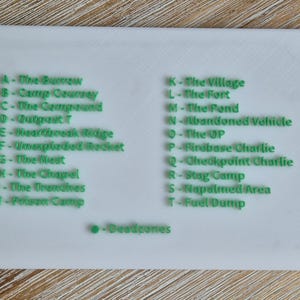 Groundzero Airsoft Map - National Airsoft Event - 3D Printed GREEN ...