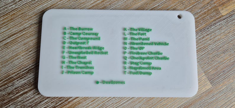 Groundzero Airsoft Map - National Airsoft Event - 3D Printed GREEN ...