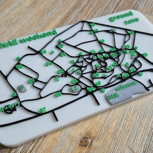 Groundzero Airsoft Map - National Airsoft Event - 3D Printed GREEN ...