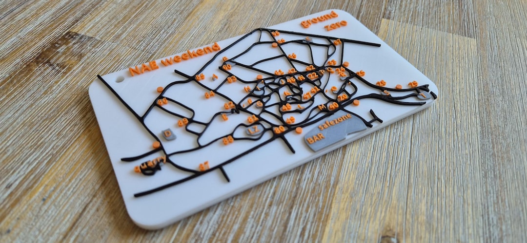 Groundzero Airsoft Map - National Airsoft Event - 3D Printed ORANGE ...