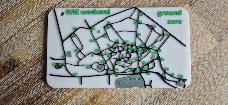 Groundzero Airsoft Map - National Airsoft Event - 3D Printed GREEN ...