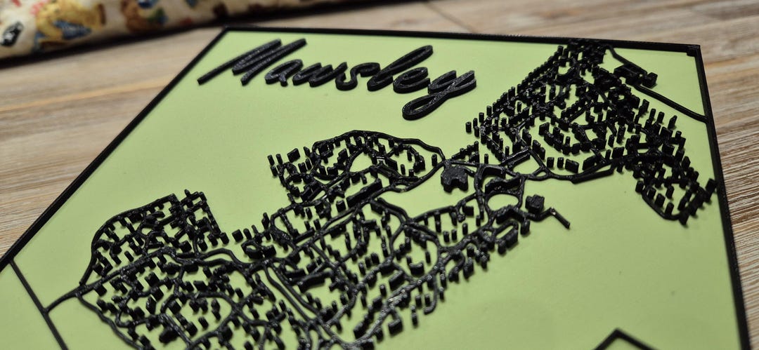 Custom 3D Printed Map of Mawsley Village (northamptonshire) – Unique ...