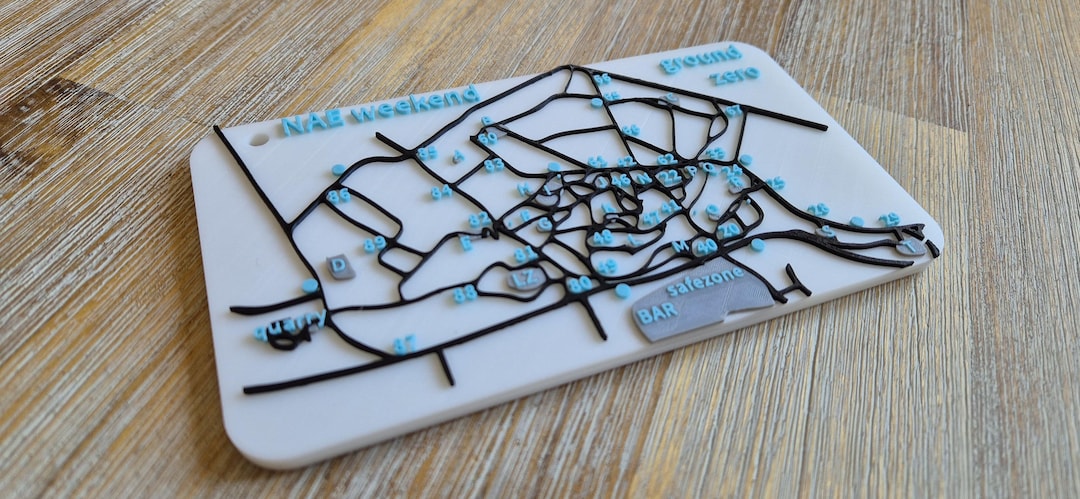 Groundzero Airsoft Map - National Airsoft Event - 3D Printed BLUE - Etsy UK