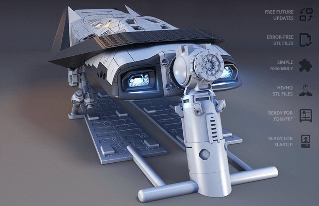 Battlestar Galactica Interstellar Ranger 3D Model STL File - Etsy