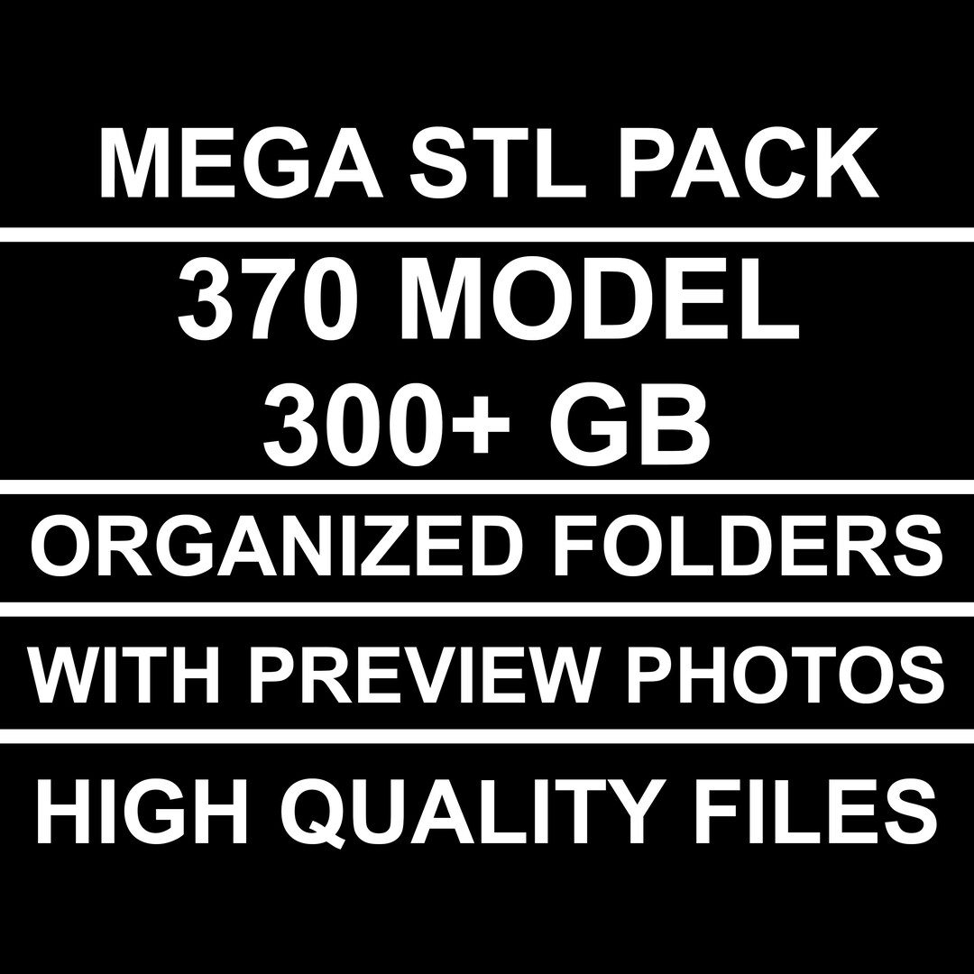 Mega 3D Model Collection 3D Print Pack Mega Collection 3D - Etsy Canada