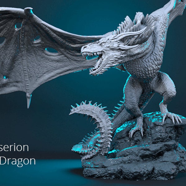 Crystal Dragon Stl - Etsy