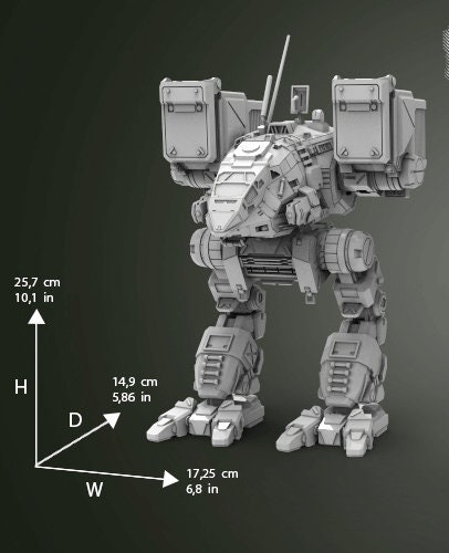 MWO Catapult 3D Model STL File Mech Warrior Online Catapult - Etsy