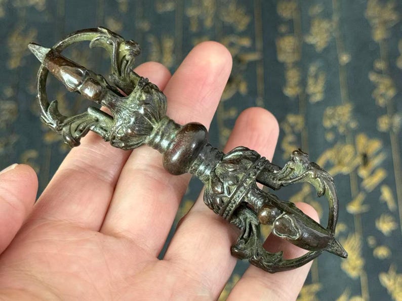 Kupfer Vajra Stößel Phurpa Handgefertigter Buddha Vajra Handwerk ...