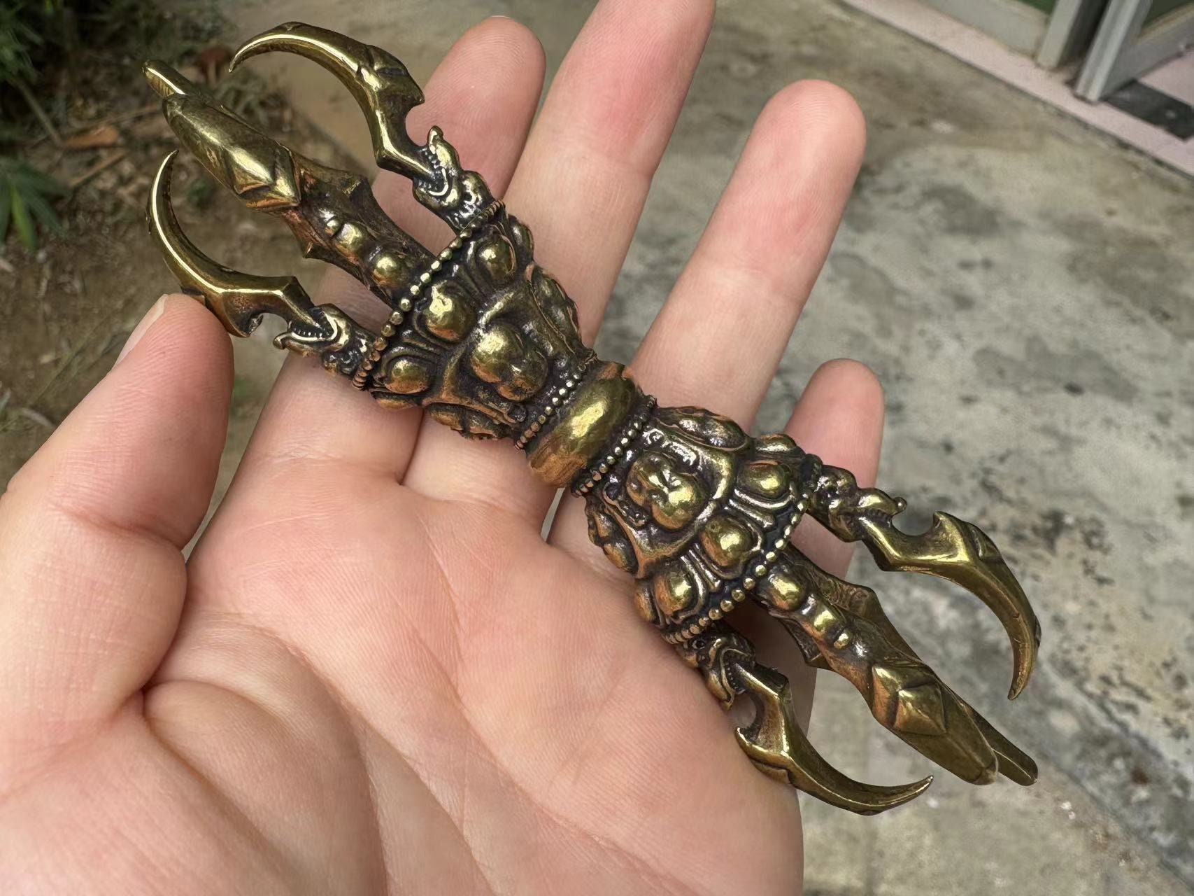 Pure Copper Vajra Phurba Creative Feng Shui Decor Vajra Handicraft ...
