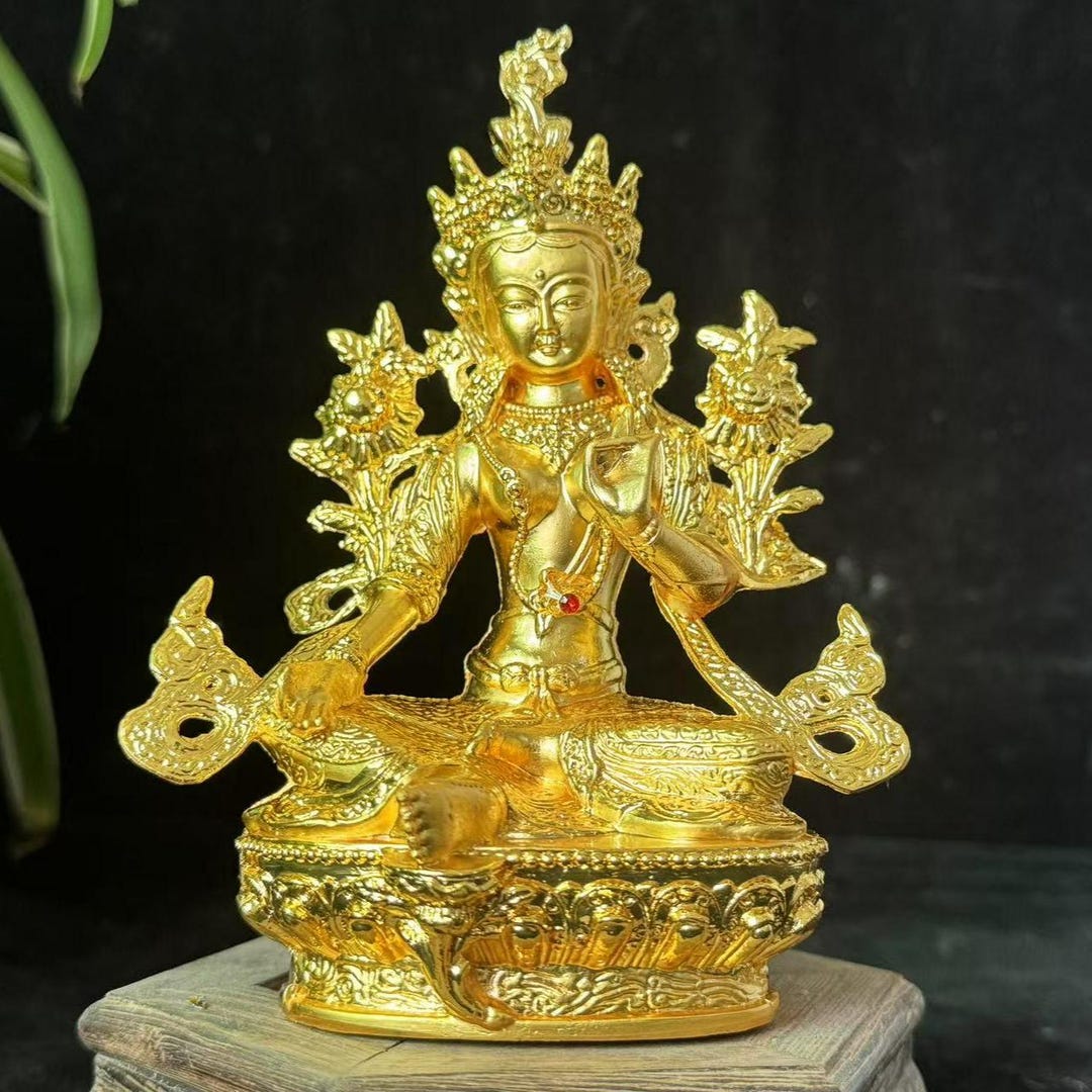 Copper Alloy With Gold Plated Nepal Buddha Statue for Zen Decor ...