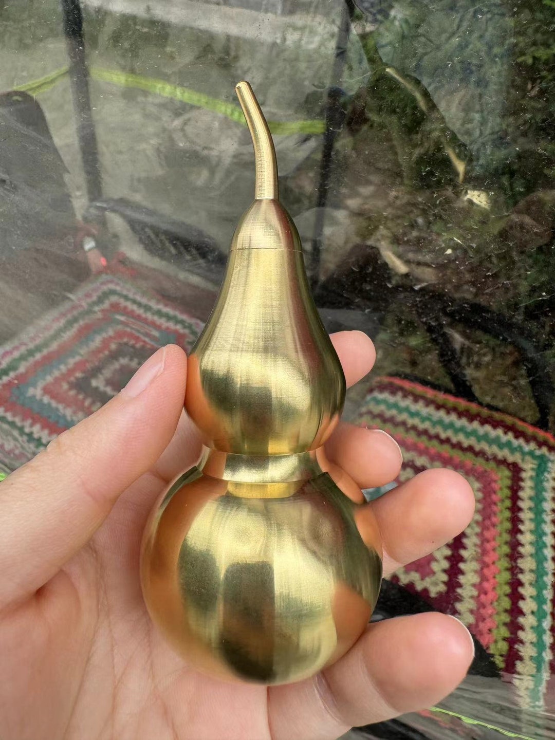 Mini Copper Hu Lu Fengshui Decor Blessing Good Luck Prosperity Gift Wu ...