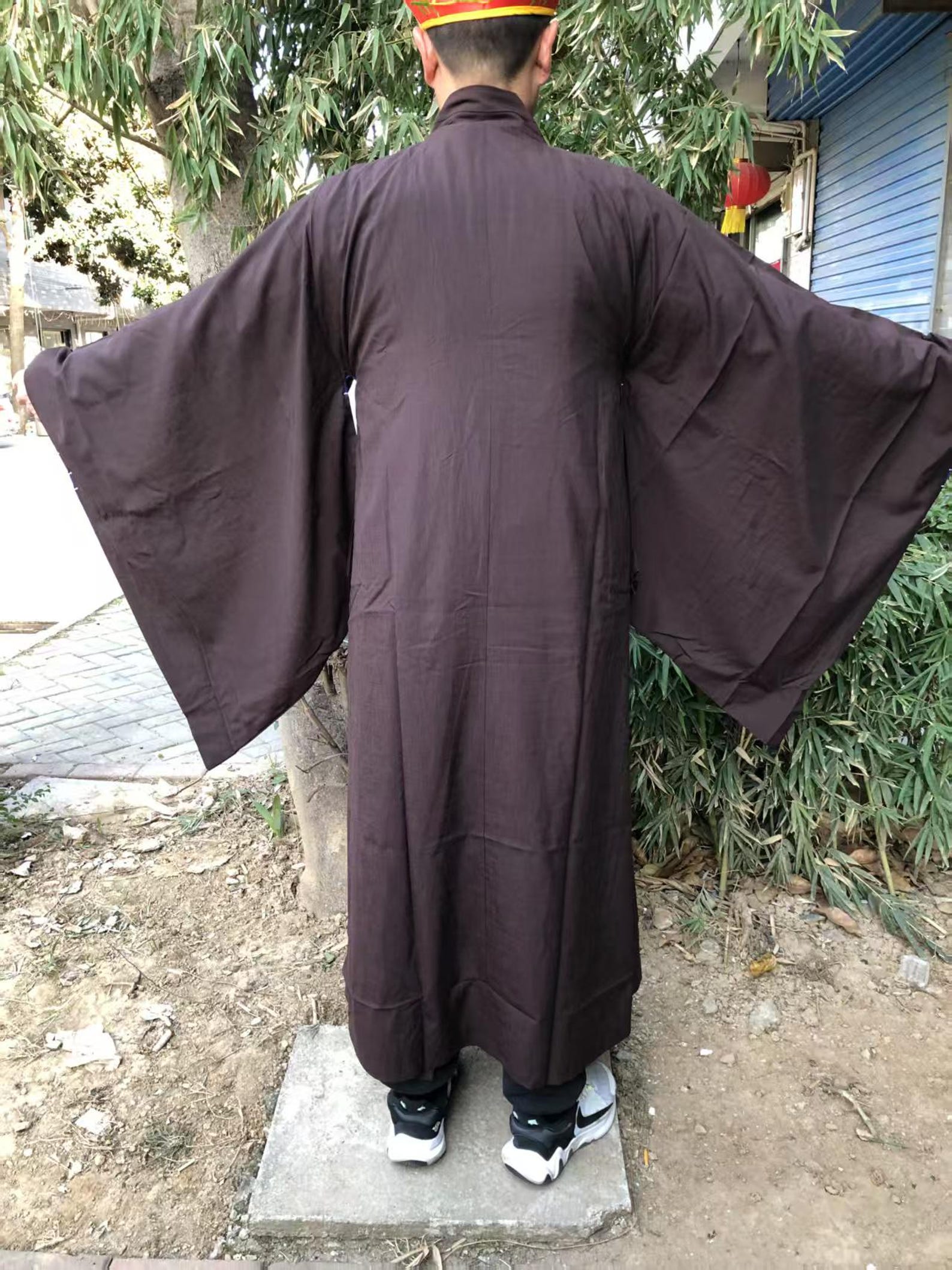 Monk Robe, Linen Kaftan, Long Linen Robe, Summer Buddhist Shaolin Monk ...