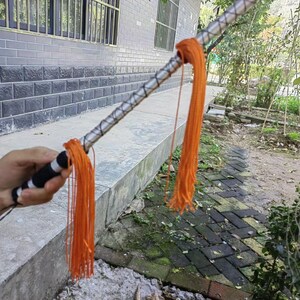 Natural White Real Horse Tail Buddha Dust Props Wood Handle Horsetail ...