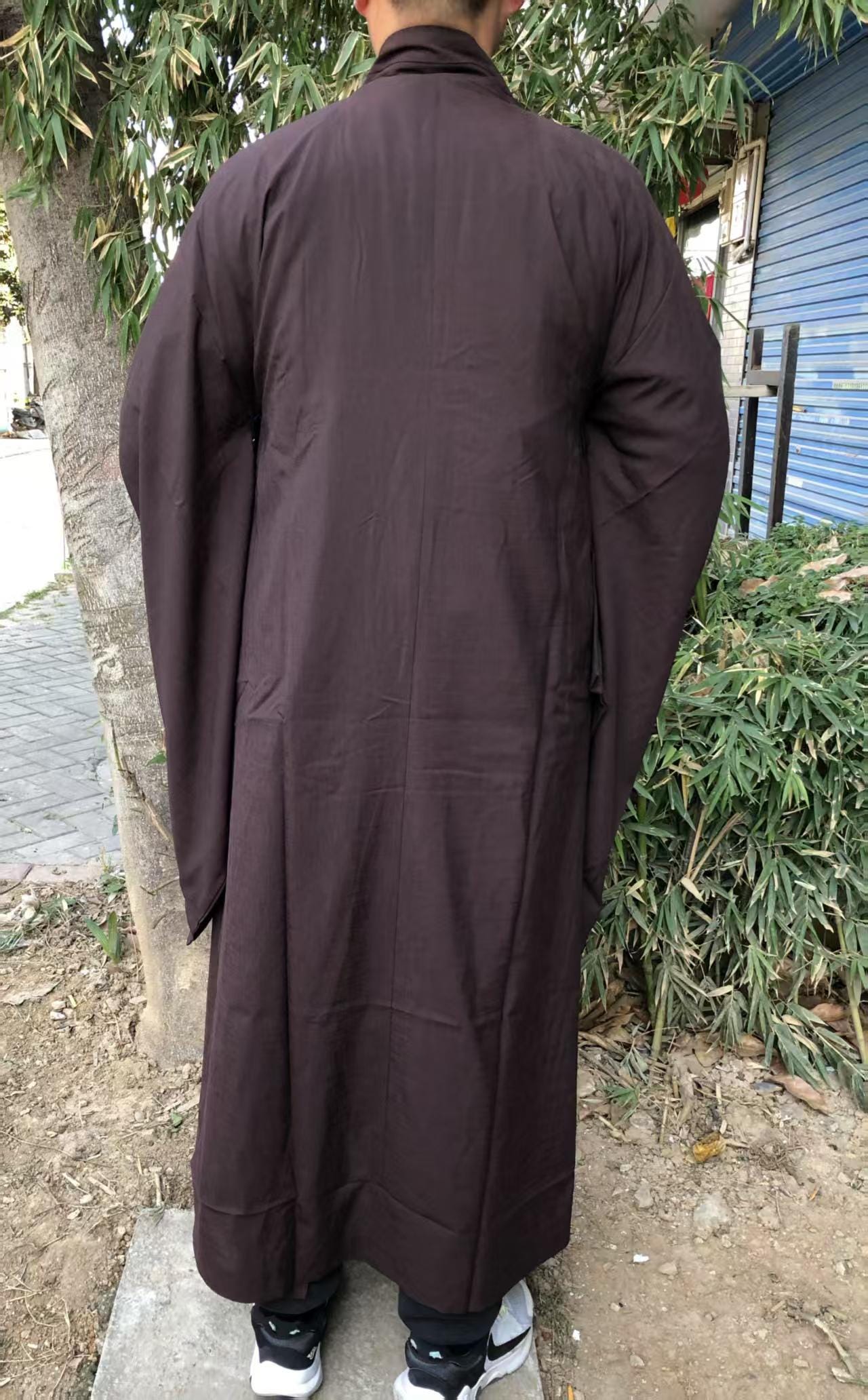 Monk Robe, Linen Kaftan, Long Linen Robe, Summer Buddhist Shaolin Monk ...