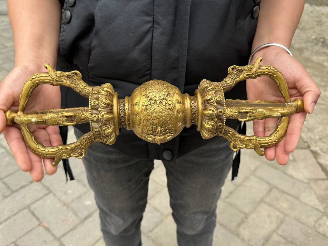 Large Copper 5 Vajra,creative Handmade Buddha Vajra Handicraft ...