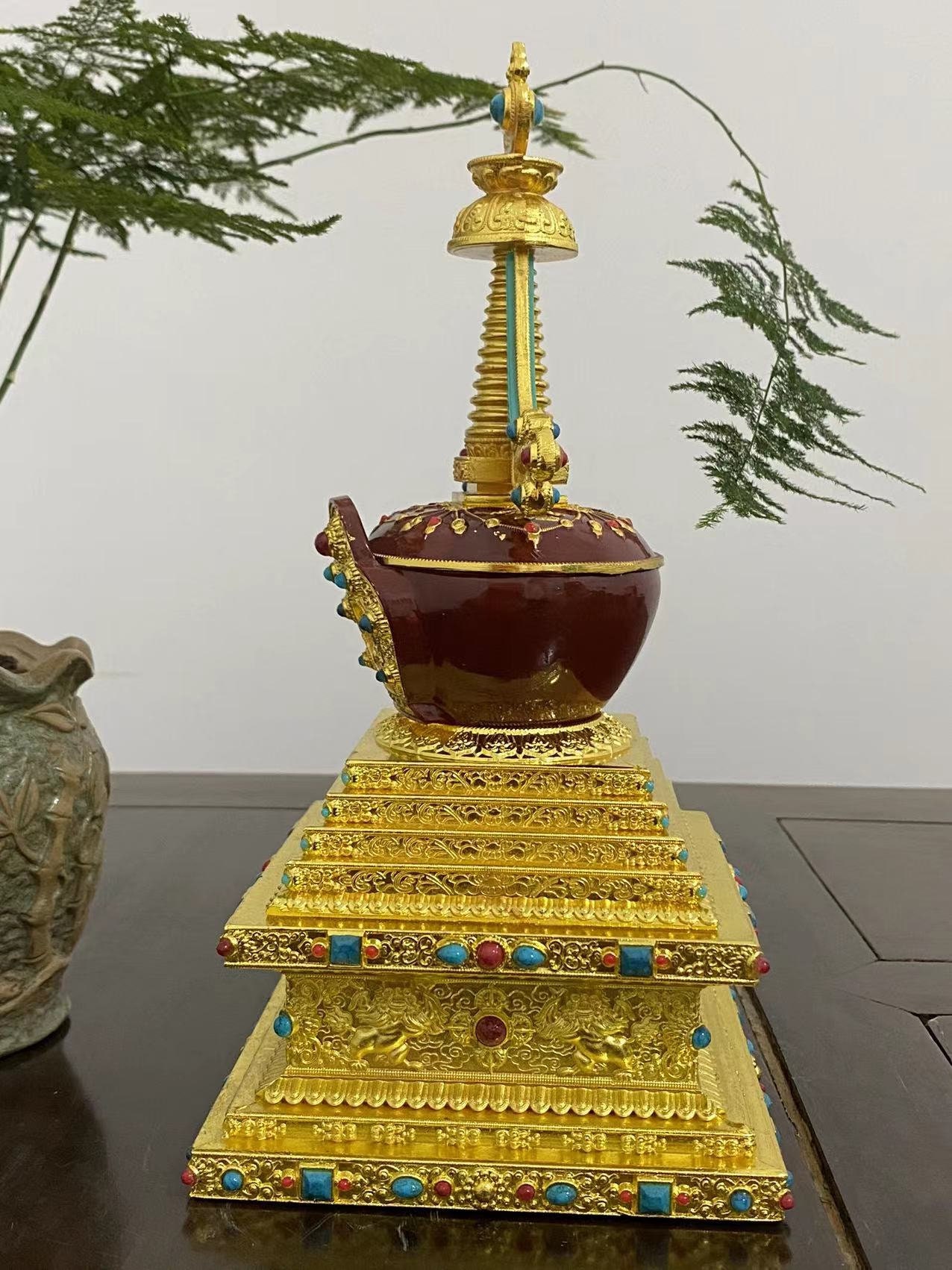 Tibetan Nepal Buddhist Tower Decoration Temple, Sakyamuni Buddha Stupa ...